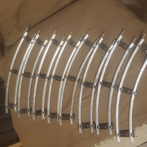Toys | Vintage O27 Curved 2 Rail Metal Train Tracks 8 Piece | Poshmark